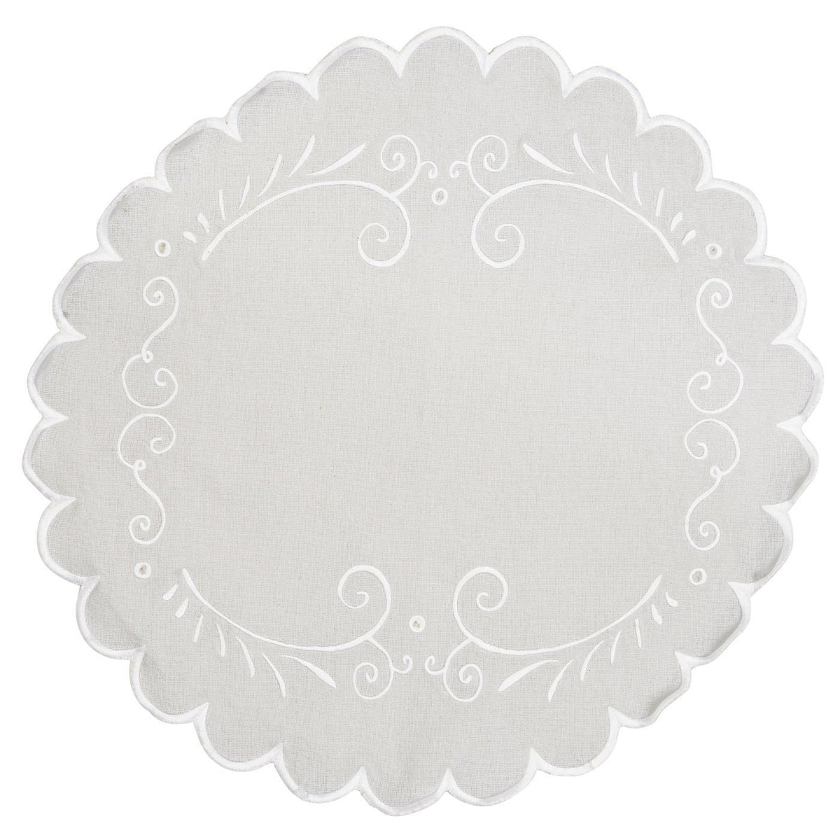 White Bread Napkin With Embroidery – A Broader Picture